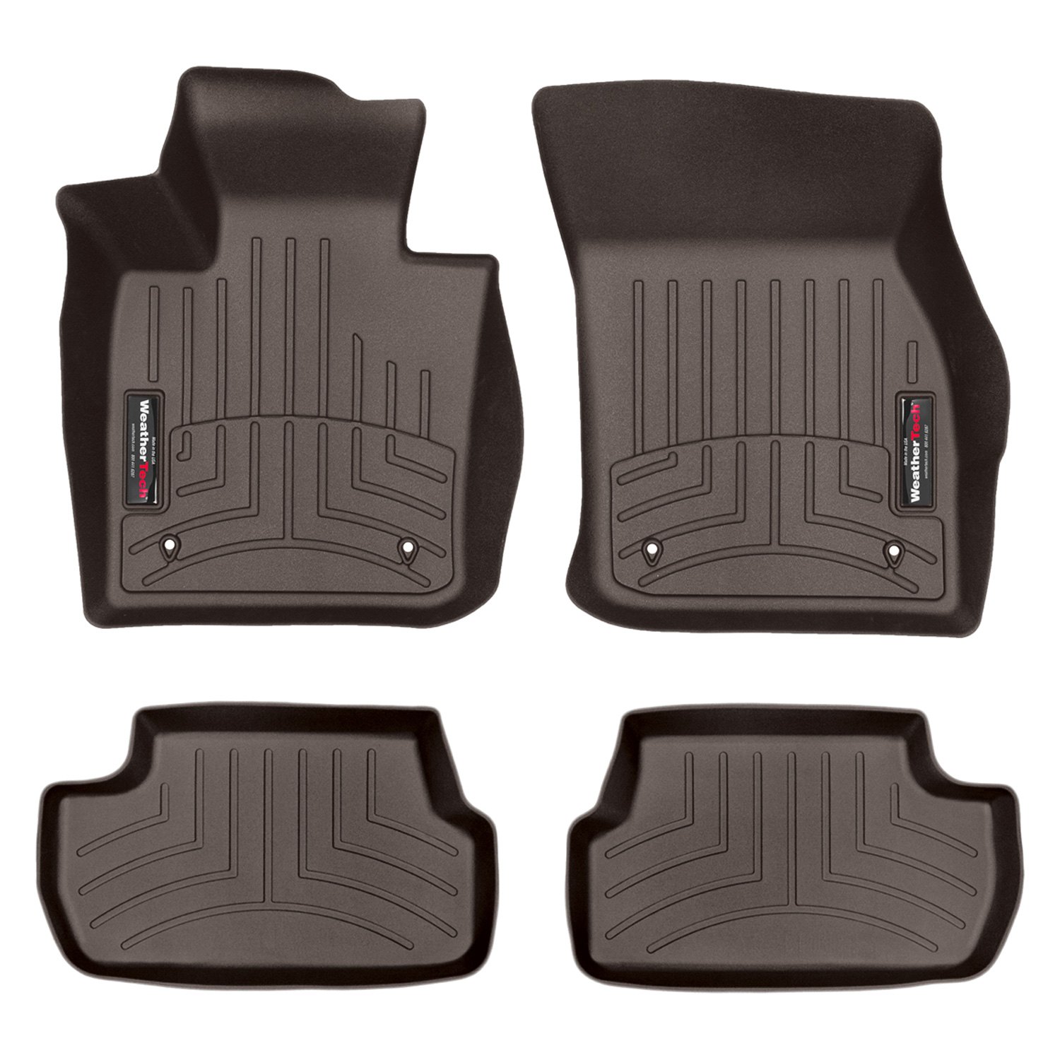 Weathertech® 47675-1-2 - DigitalFit™ 1st & 2nd Row Cocoa Molded Floor ...