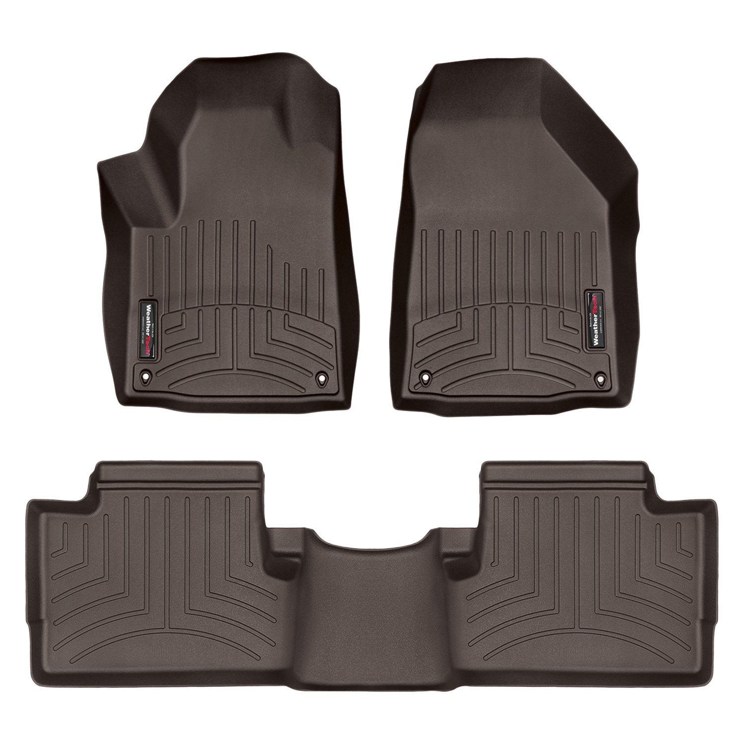 Weathertech® 478331-4716232 - DigitalFit™ 1st & 2nd Row Cocoa Molded ...
