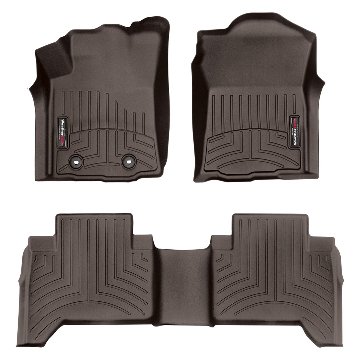 Weathertech® 47872-1-2 - DigitalFit™ 1st & 2nd Row Cocoa Molded Floor ...
