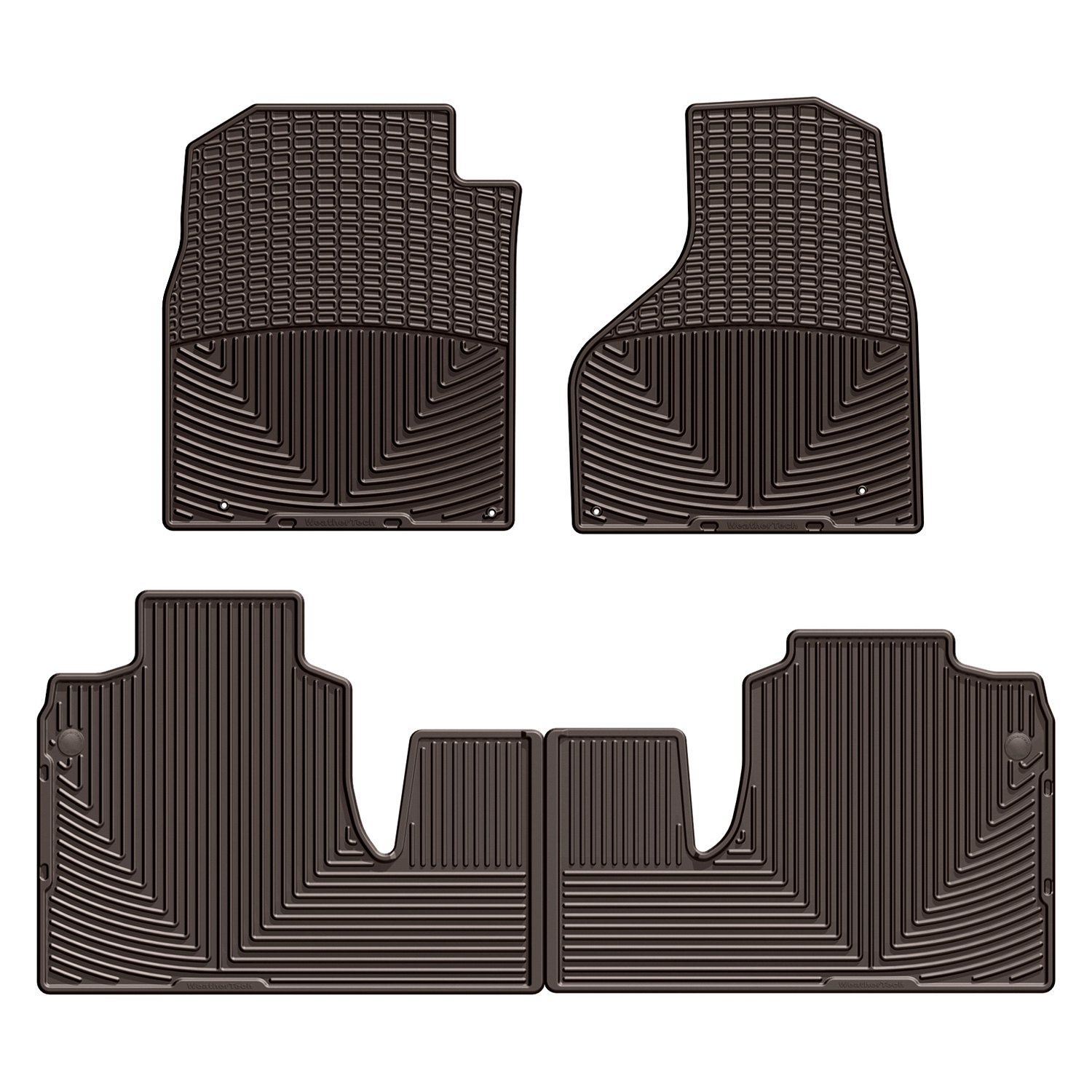 Weathertech® W337CO-W518CO - All-Weather 1st & 2nd Row Cocoa Floor Mats