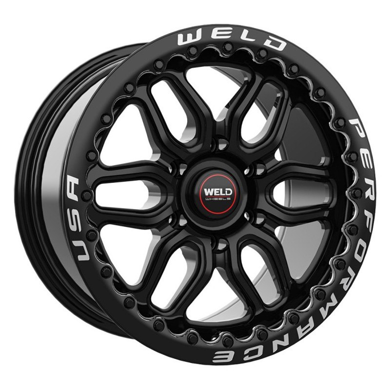 WELD PERFORMANCE® S923 LAGUNA 6 DRAG BEADLOCK Wheels - Gloss Black Rims