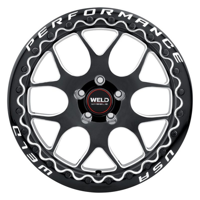 WELD PERFORMANCE® SOLANA BEADLOCK S910 Wheels - Gloss Black with Milled ...
