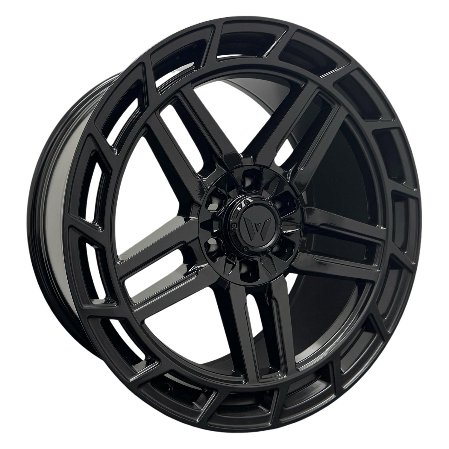 WESTERN WHEELS® HC66 Wheels - Gloss Black with Satin Black Lip Rims