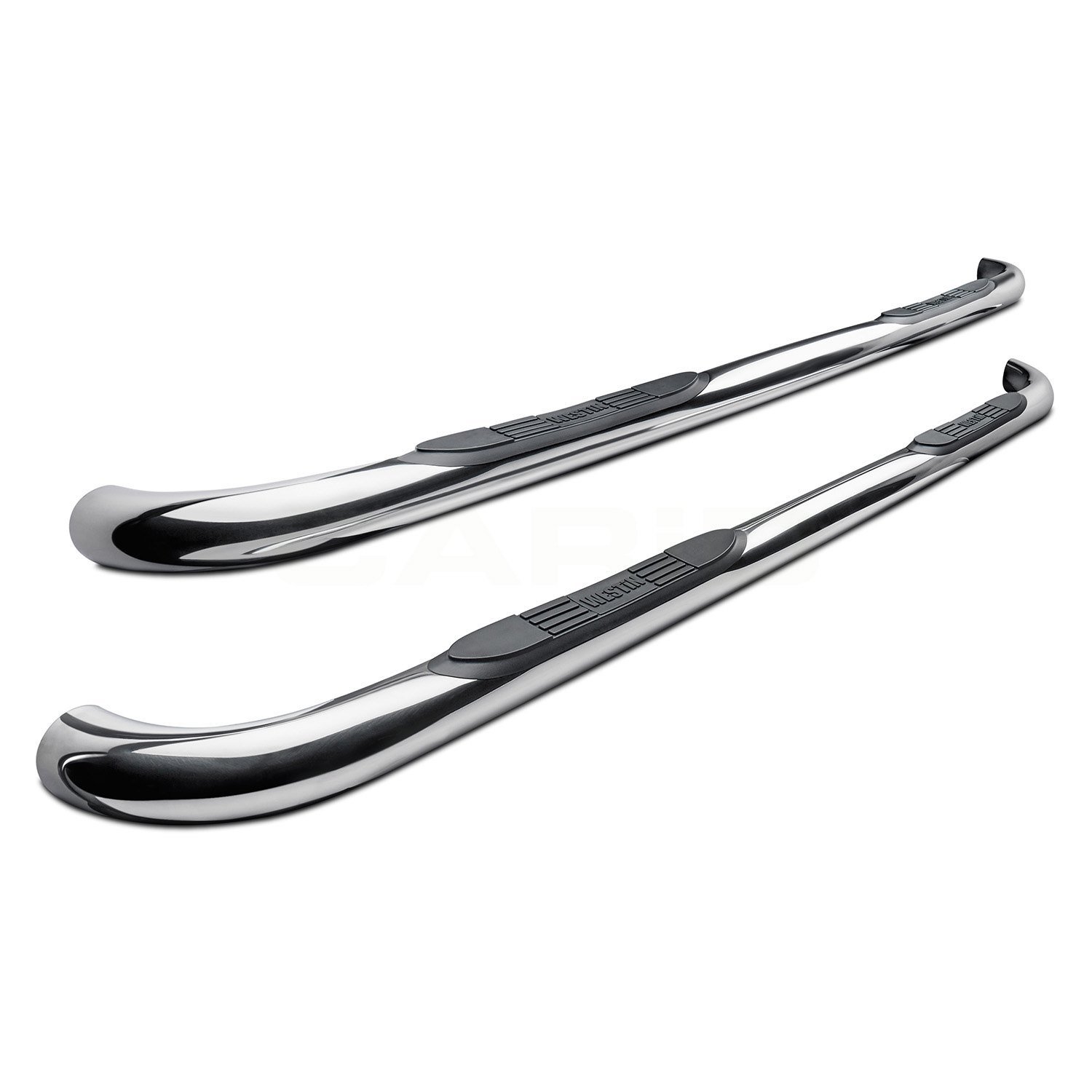 Westin® 23-4020 - 3" E-Series Cab Length Polished Round Step Bars