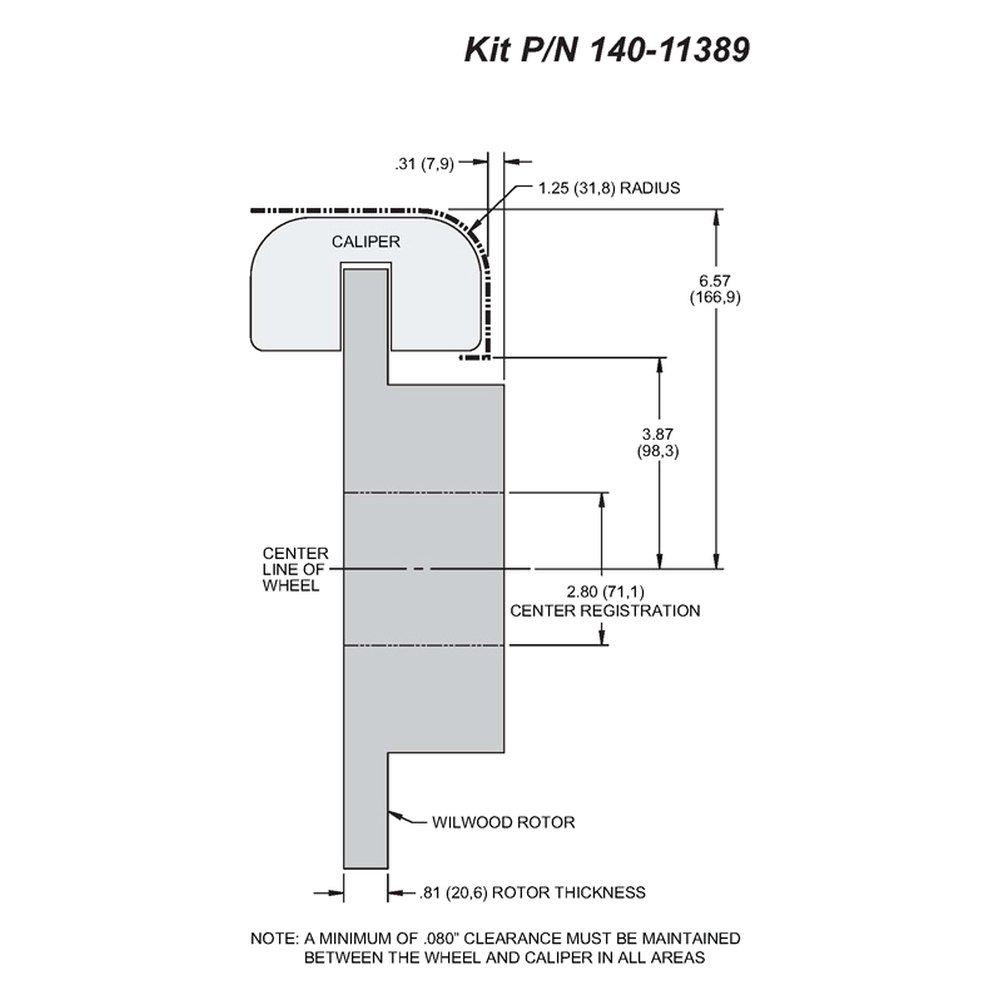 Wilwood® 140-11389 - Street Performance Plain Rotor Forged DynaPro Low ...