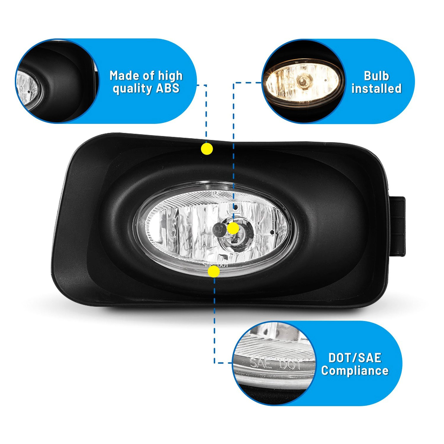 Winjet® CFWJ-0001-C - Factory Style Fog Lights