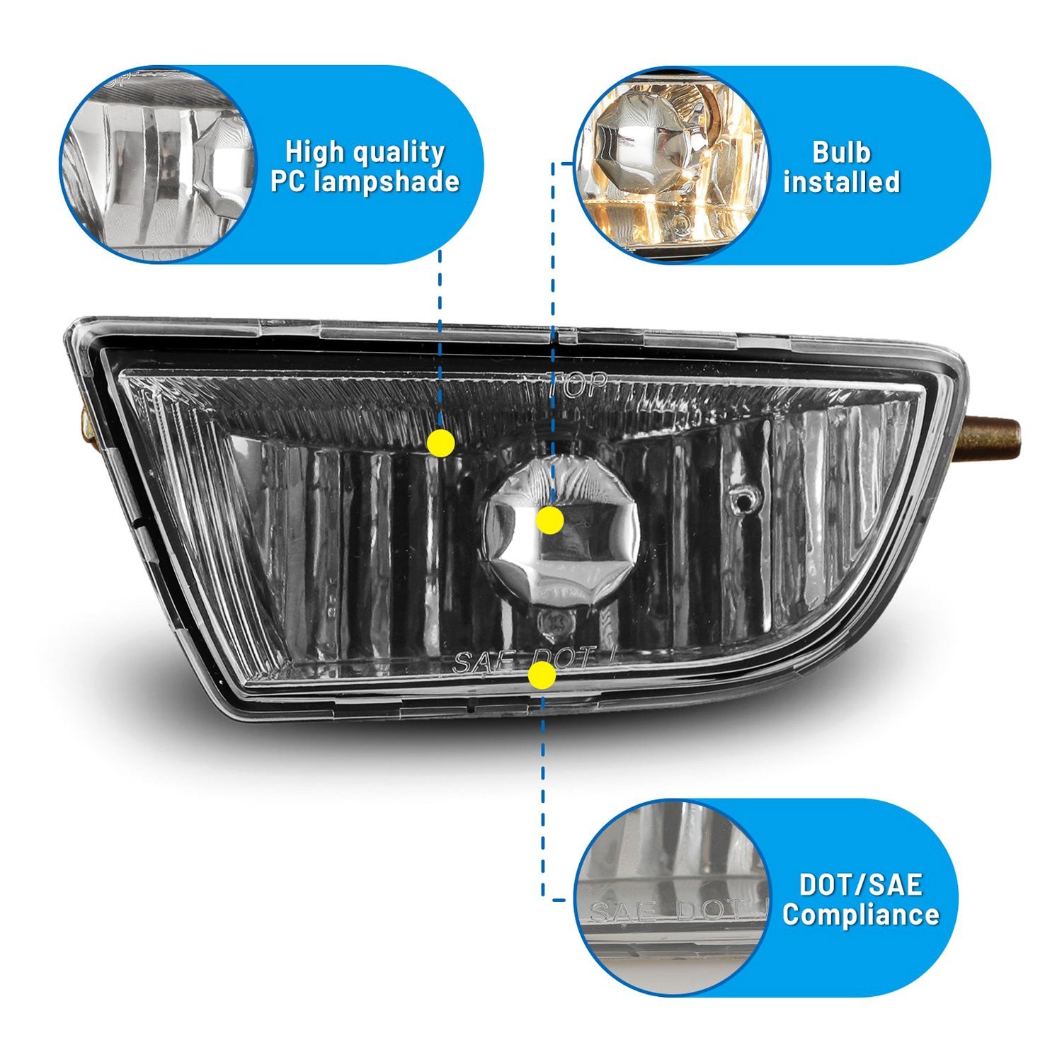 Winjet® CFWJ-0404-C - Factory Style Fog Lights