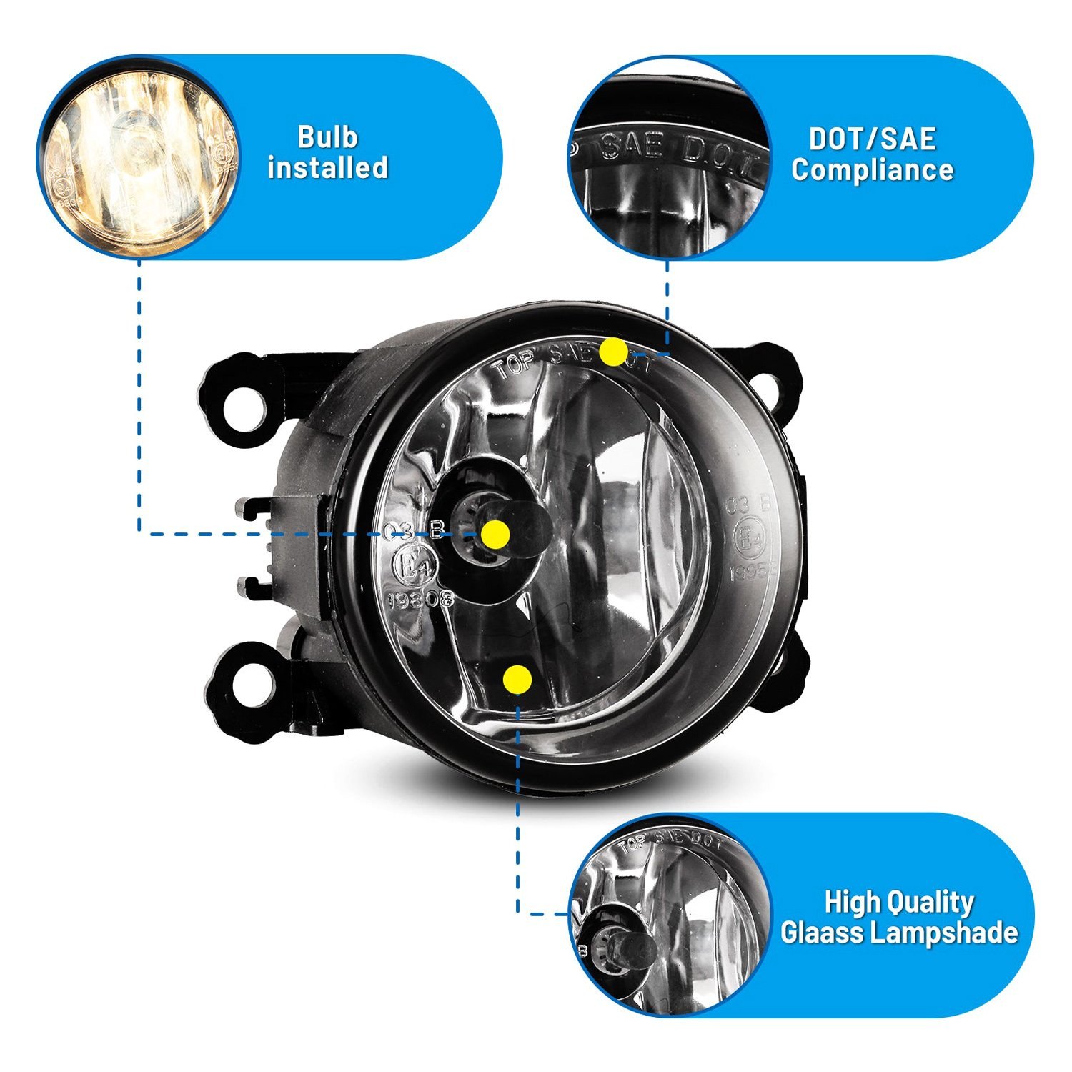 Winjet® CFWJ-0414-C - Factory Style Fog Lights