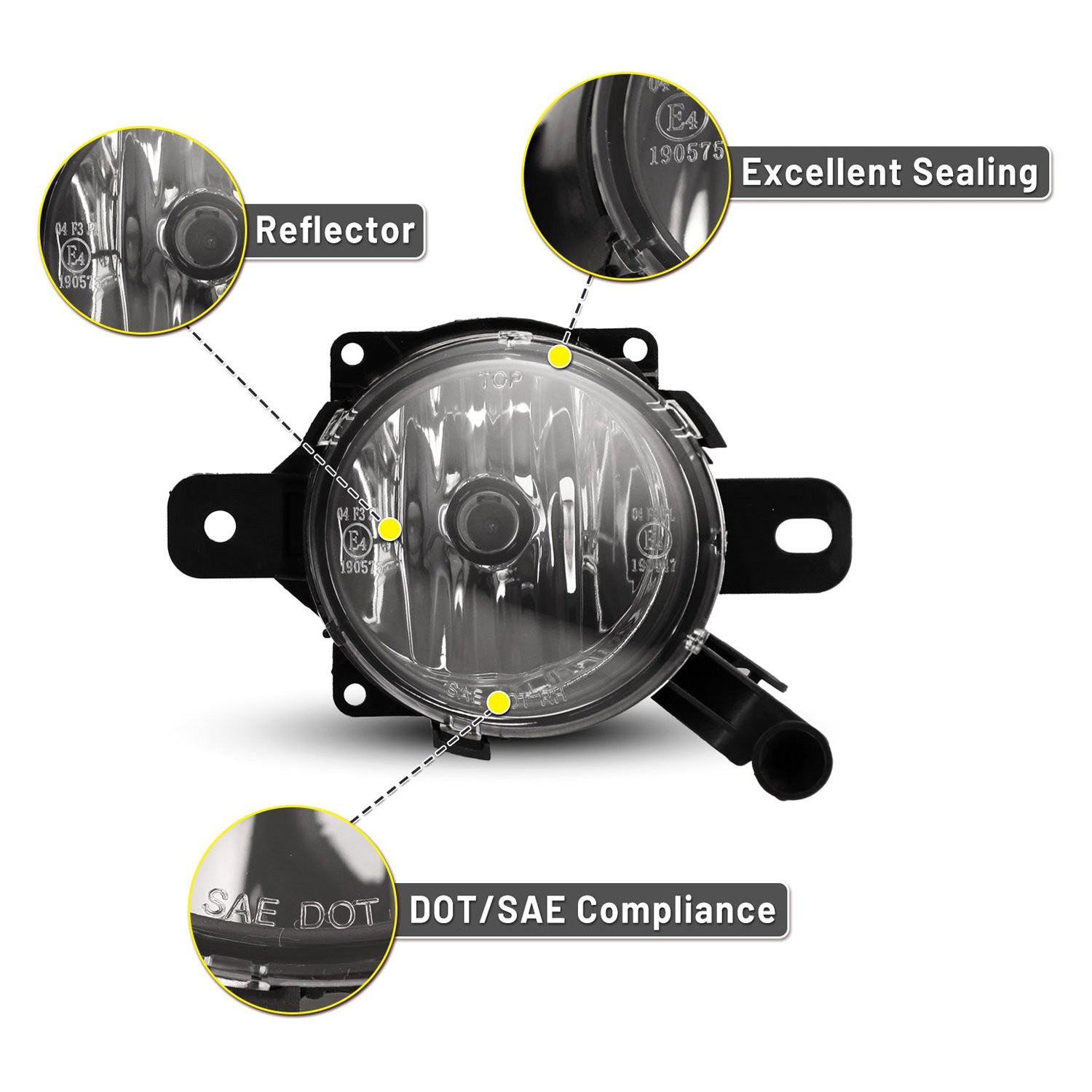 Winjet® CFWJ-0476-C - Factory Style Fog Lights