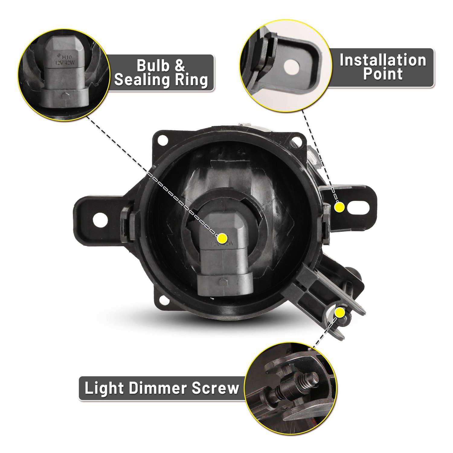Winjet® CFWJ-0476-C - Factory Style Fog Lights