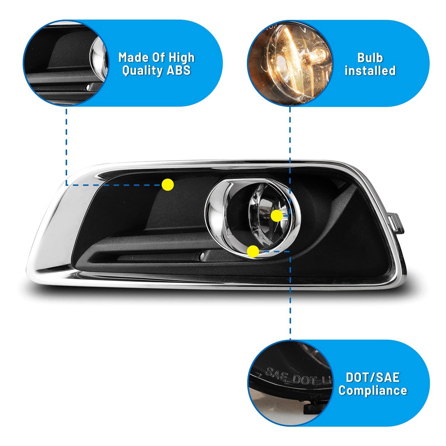 Winjet® CFWJ-0513-C - Factory Style Fog Lights