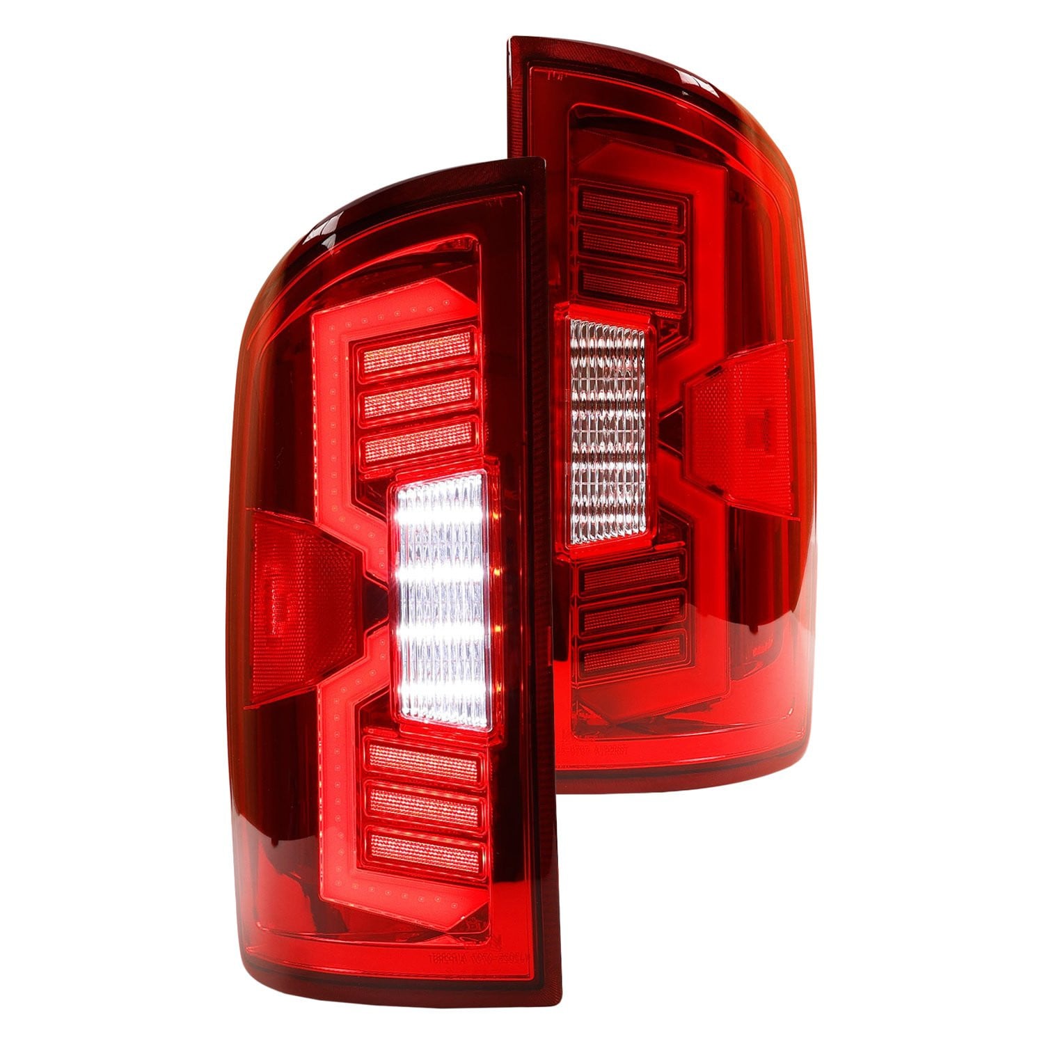 Winjet® CTWJ-0707-CR-SQ - Driver and Passenger Side Chrome/Red ...