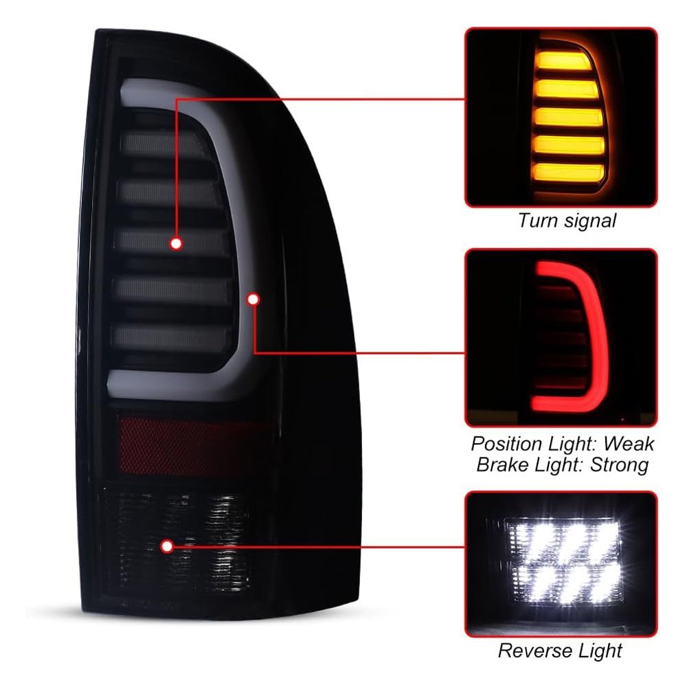 Winjet® CTWJ-0736-BS-SQ - Driver and Passenger Side Black/Smoke ...