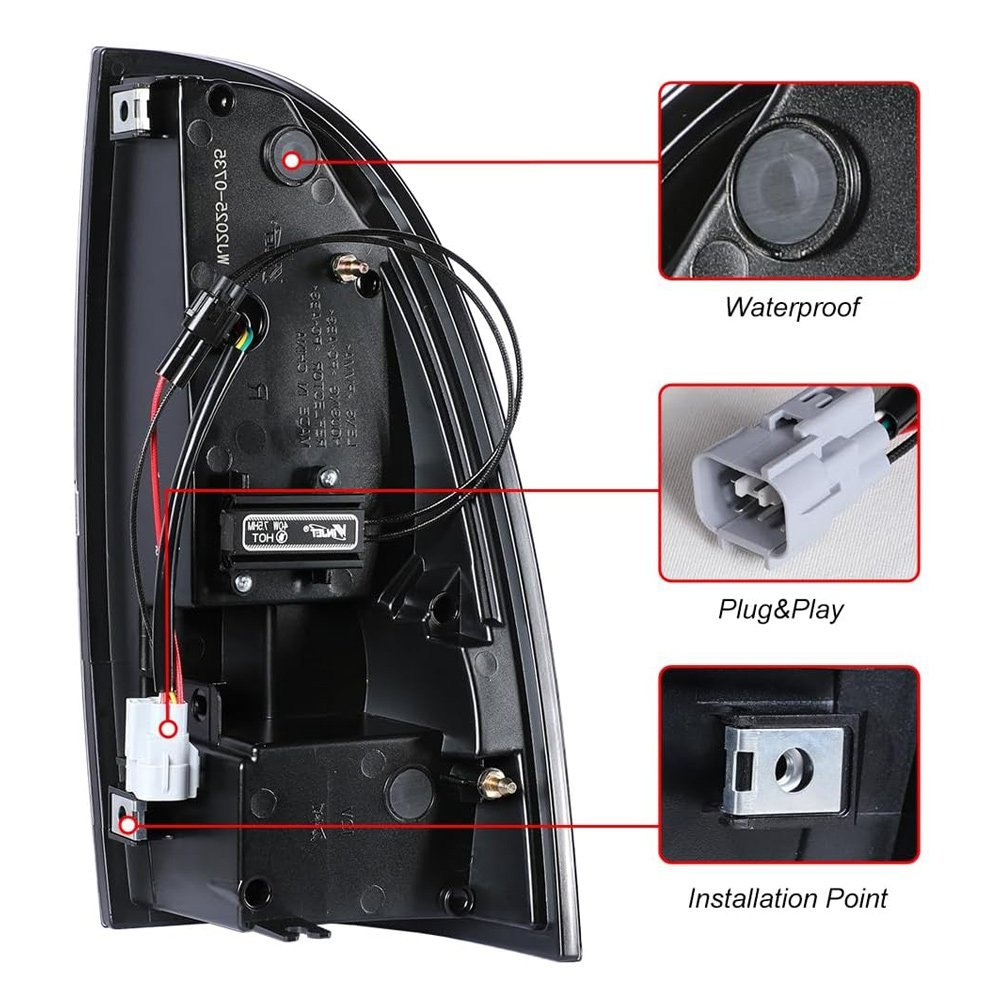 Winjet® CTWJ-0736-BS-SQ - Driver and Passenger Side Black/Smoke ...
