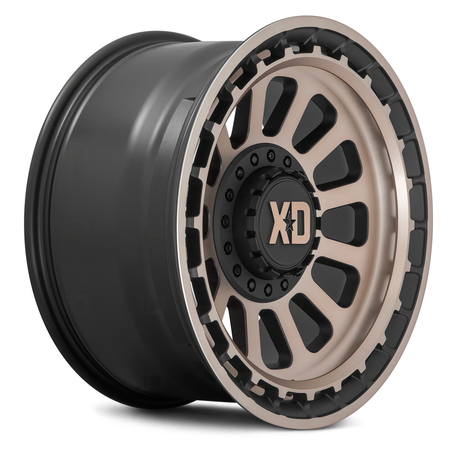 XD SERIES® XD856 OMEGA Wheels - Satin Black with Bronze Tint Rims