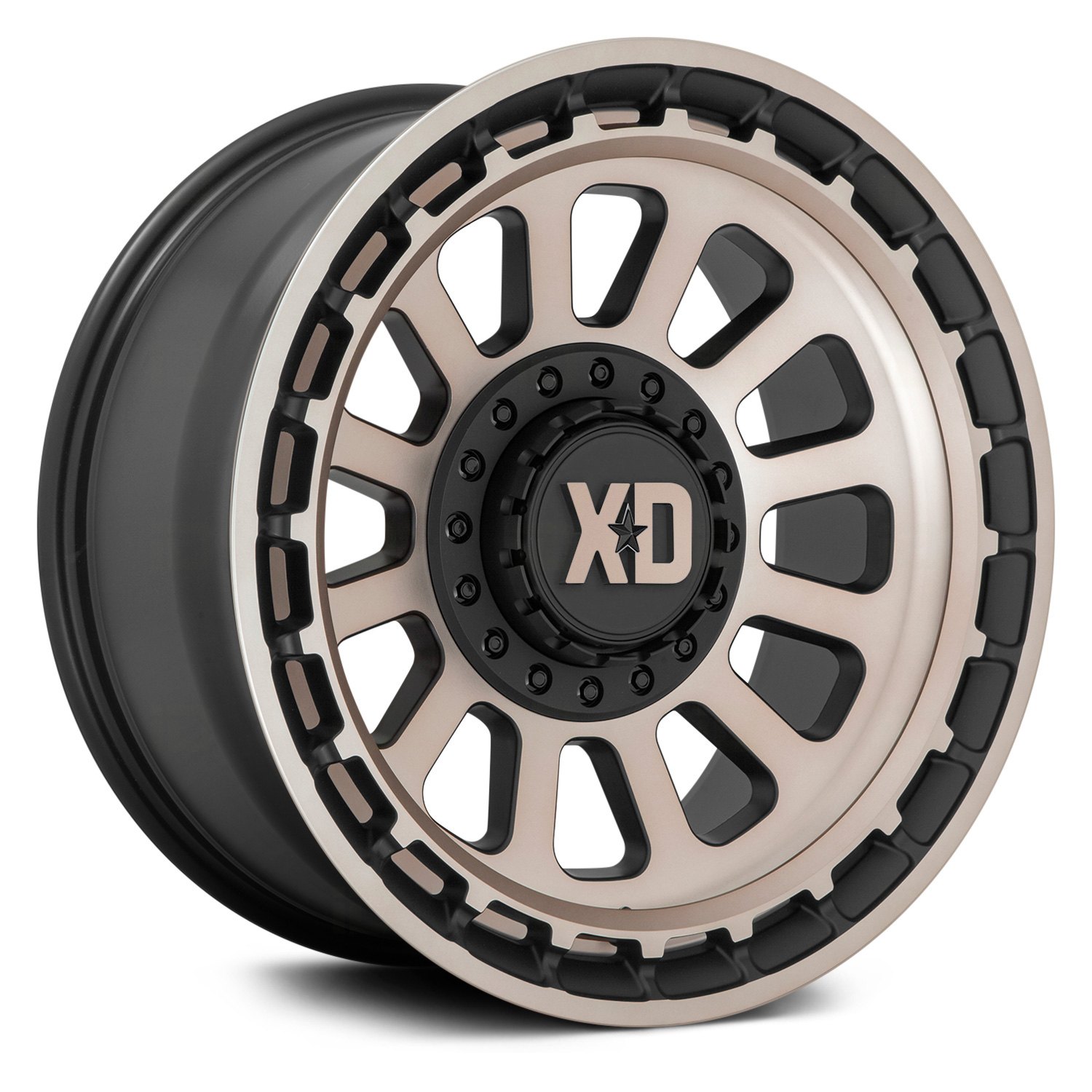XD SERIES® XD856 OMEGA Wheels - Satin Black with Bronze Tint Rims