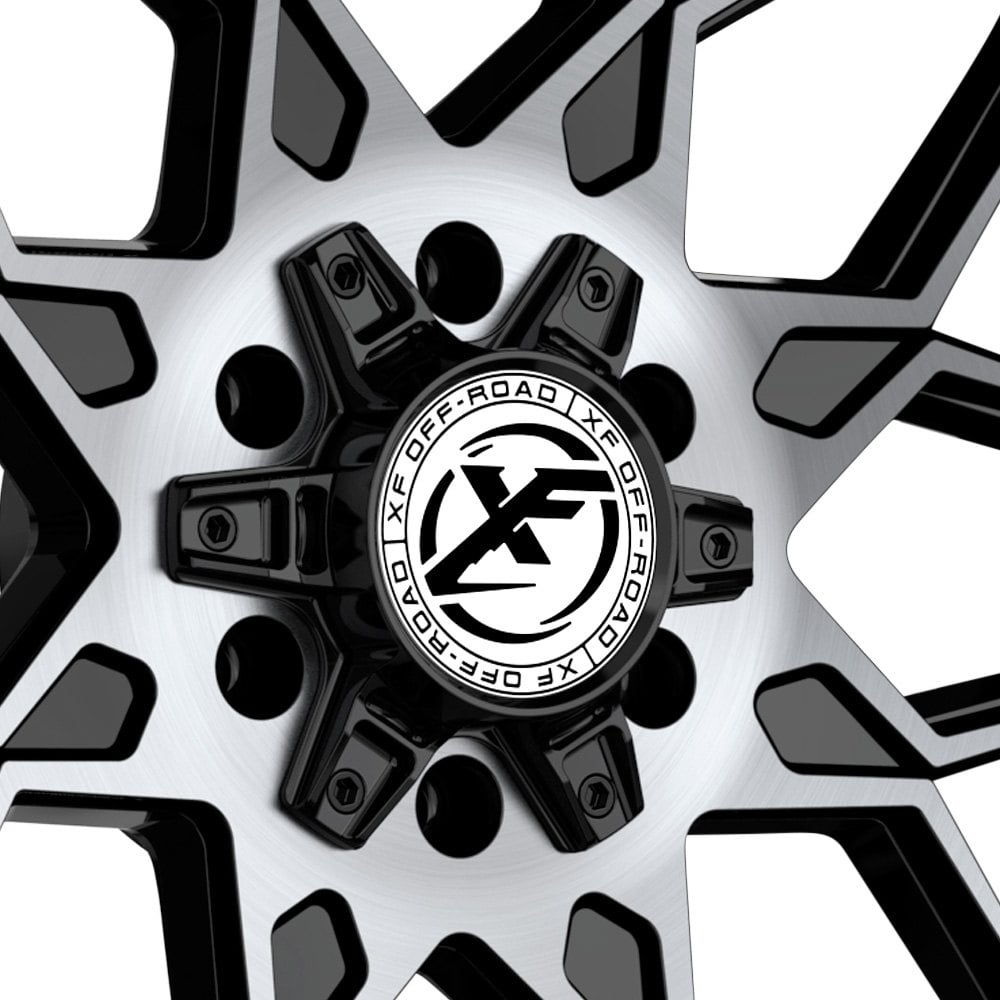 XF OFF-ROAD® XF-238 Wheels - Gloss Black with Titanium Face Rims