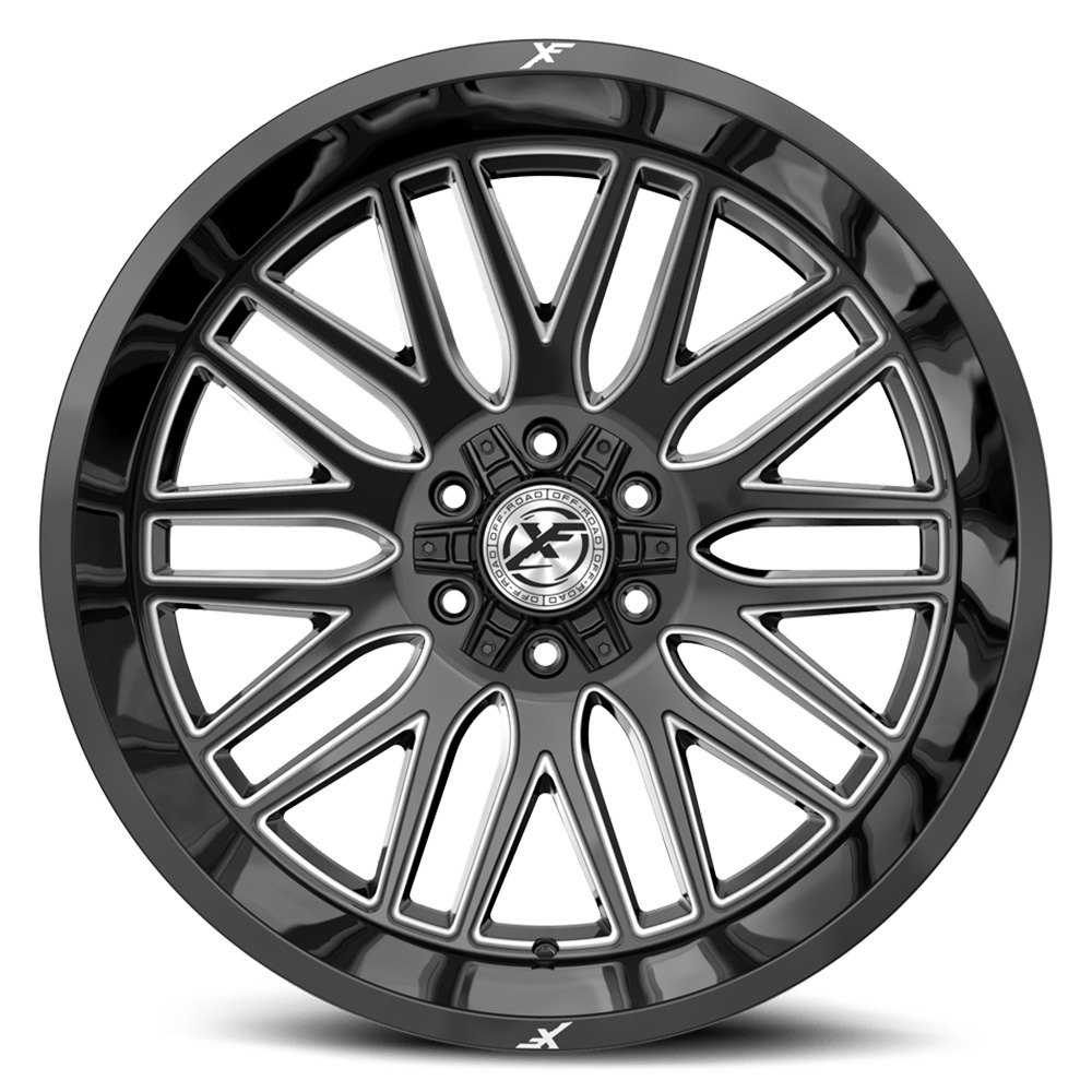 XF OFF-ROAD® XF-240 Wheels - Gloss Black with Milled Accents Rims