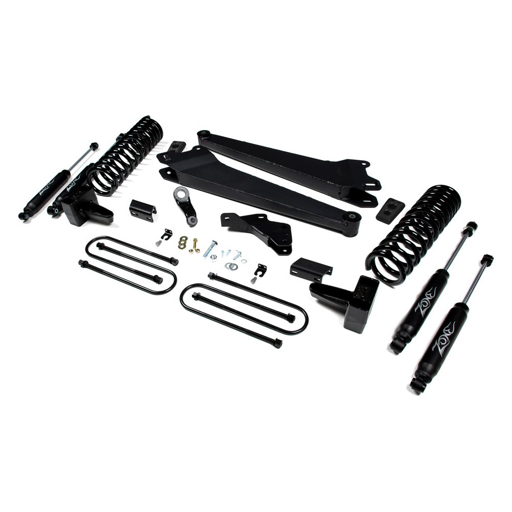 Zone Offroad® D57N - 6.5" x 5" Radius Arm Front and Rear Suspension ...