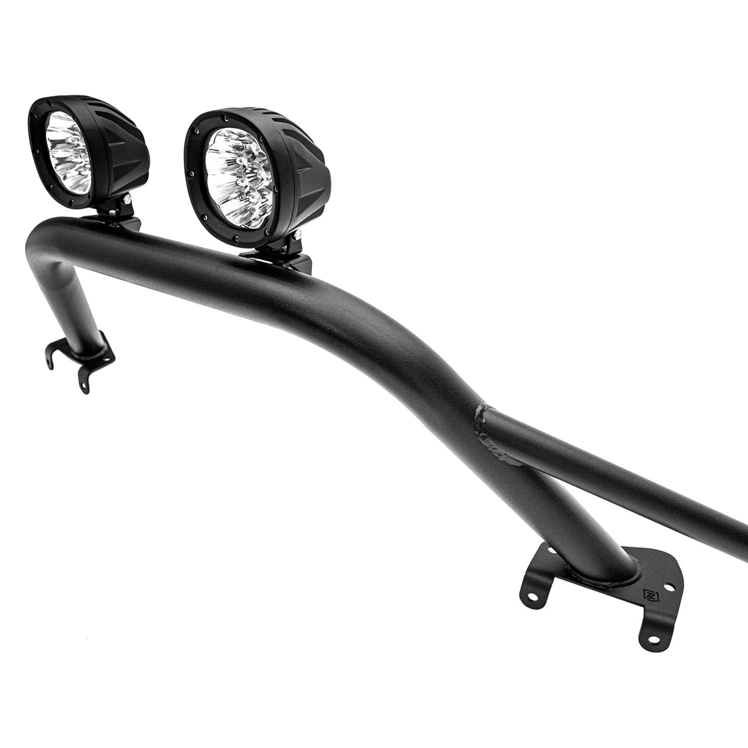 Zroadz® Z325451-KIT - Front Bumper Mid-Length Hoop Bolt-on Round Flood ...