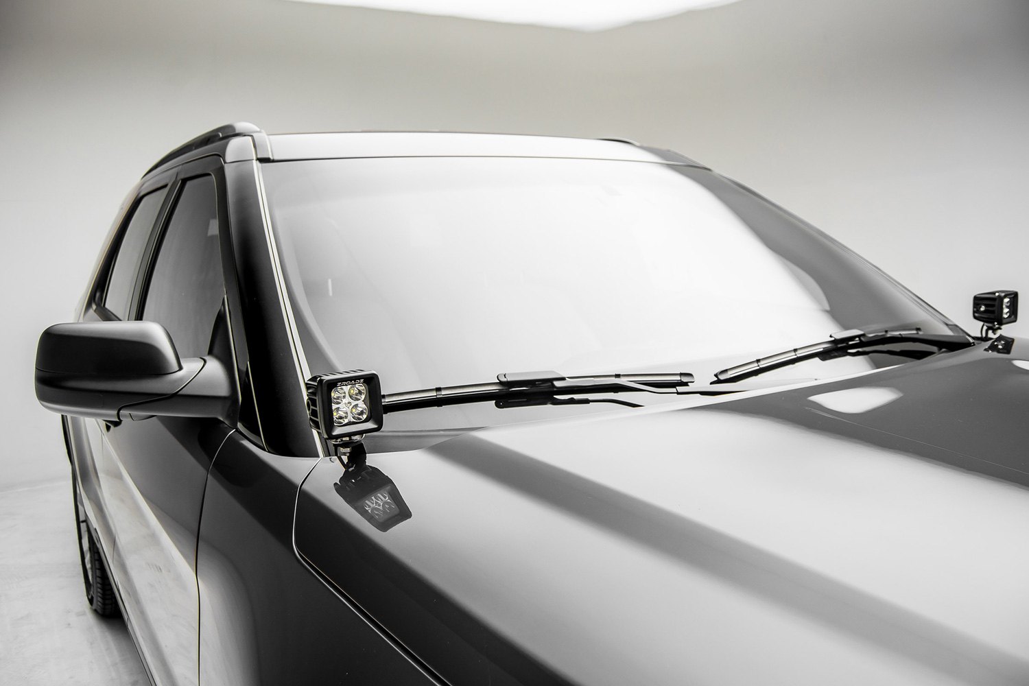 Zroadz® Z366641 - Mild Steel Bolt-on Hood Hinge Mounts for 3" LED Pod ...